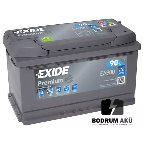 Exide EA900 Premium Otomobil Aküsü 90Ah - Bodrum Akü